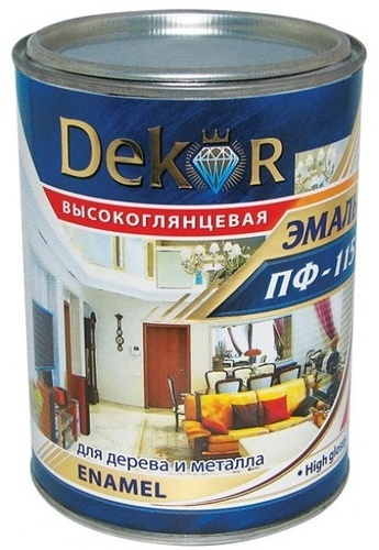 Купить DEKOR эмаль глянцевая ПФ-115 2.6 кг, тон белый в Алматы ...
