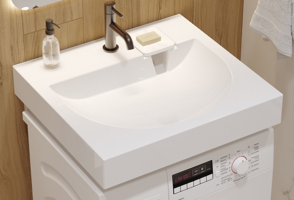 Купить Раковина над стиральной машиной 60 см Sanita Luxe WB.WM/Galaxy ...