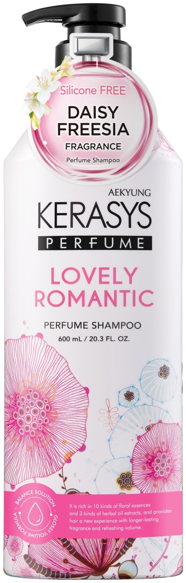 Купить KeraSys Lovely Romantic Daisy Freesia шампунь 600 мл в Алматы ...