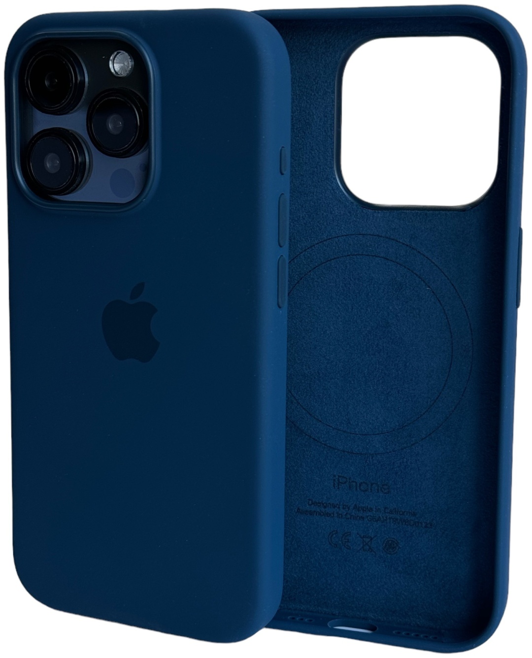Купить Чехол Для Apple iPhone 15 Pro синий в Алматы – Магазин на Kaspi.kz