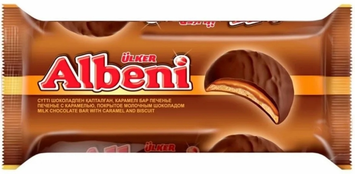 Купить Печенье Albeni в молочном шоколаде с карамельной начинкой 170 г ...