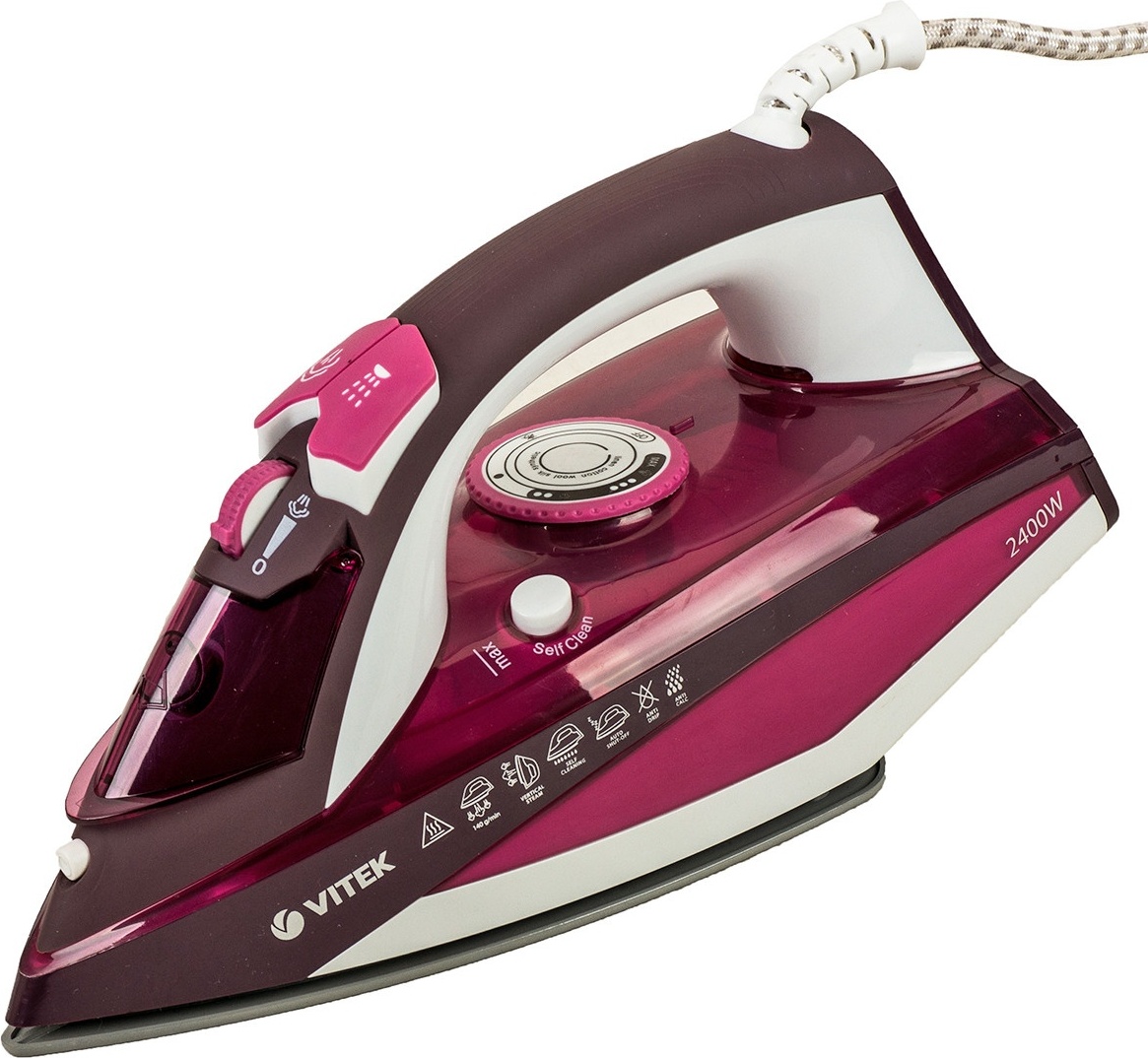 Купить Утюг Vitek VT-1215 розовый в Алматы – Магазин на Kaspi.kz