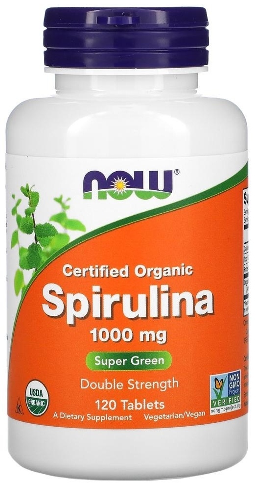 Купить NOW Spirulina 1000 мг 120 таблеток в Алматы – Магазин на Kaspi.kz