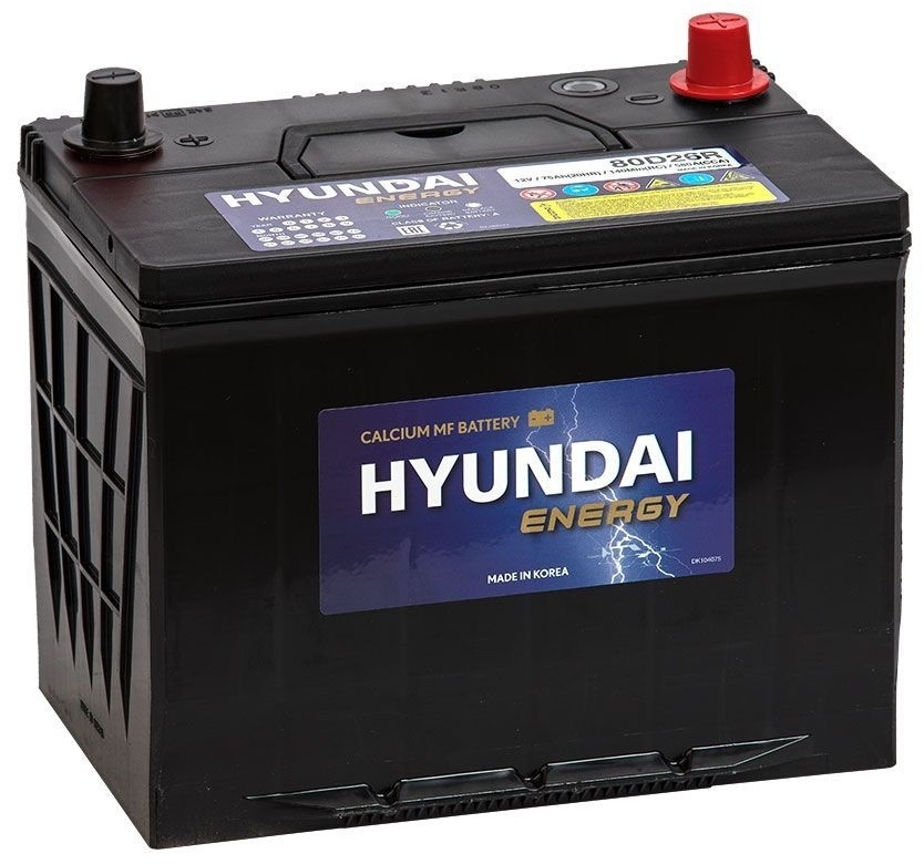 Купить Аккумулятор Hyundai Energy 80D26R 75Ah +/- в Алматы – Магазин на ...