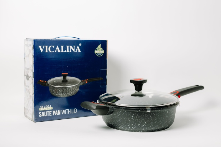 Купить Сковорода сотейник Vicalina Saute Pan VL4724 24 см, гранитная ...