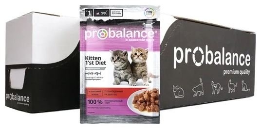 Купить Корм Probalance кусочки в желе говядина 85 г 25 шт в кредит в Алматы – Kaspi Магазин