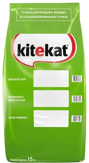 Купить Корм Kitekat Мясной Пир для взрослых мясное ассорти 15 кг в ...