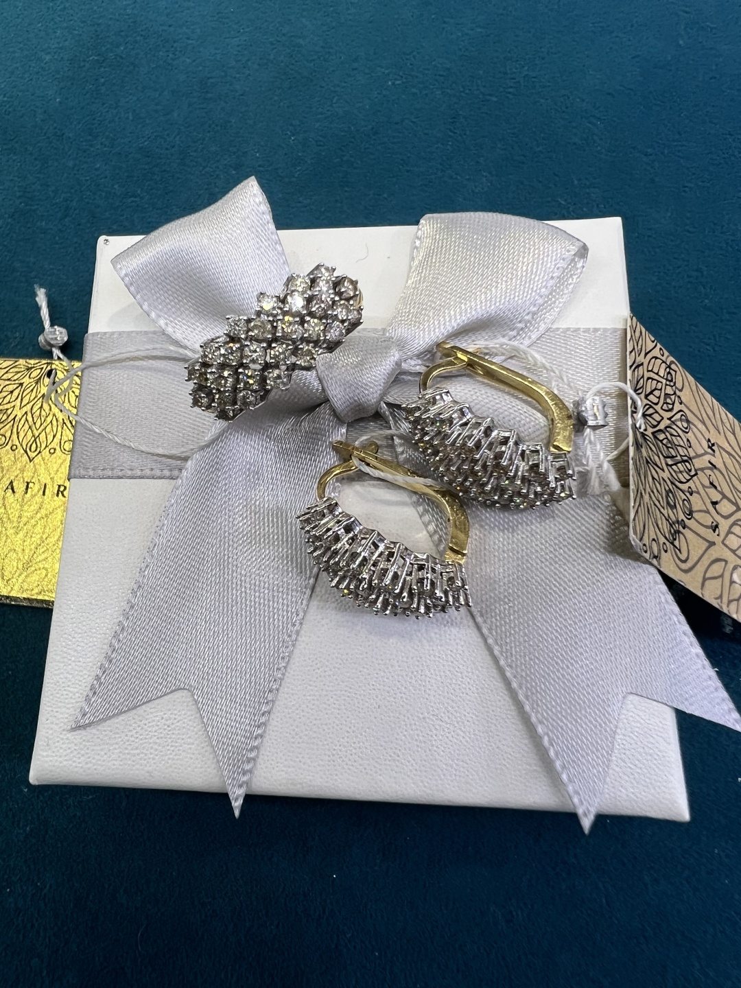 Купить Комплект Ali Gold 987_451 вес 11 г 18.5 золото, бриллиант в ...