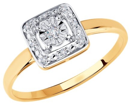 Купить Кольцо SOKOLOV 51-210-00306-1 размер 18 вес 1.61 г золото, бриллиант в Алматы – Магазин ...