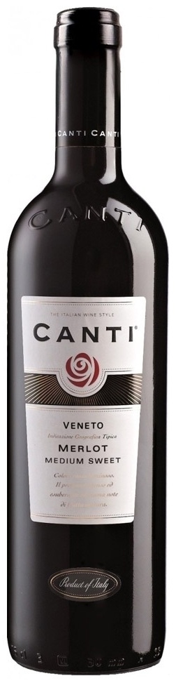 Купить Вино Canti Merlot Veneto IGT полусухое красное 11.5% 750 мл в ...