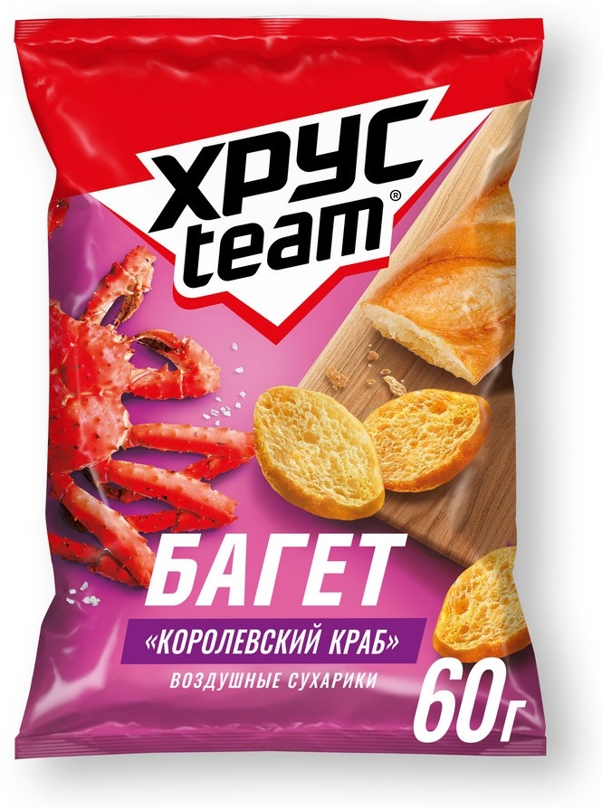 Купить Сухарики Хрусteam Королевский краб 60 г в Алматы – Магазин на ...