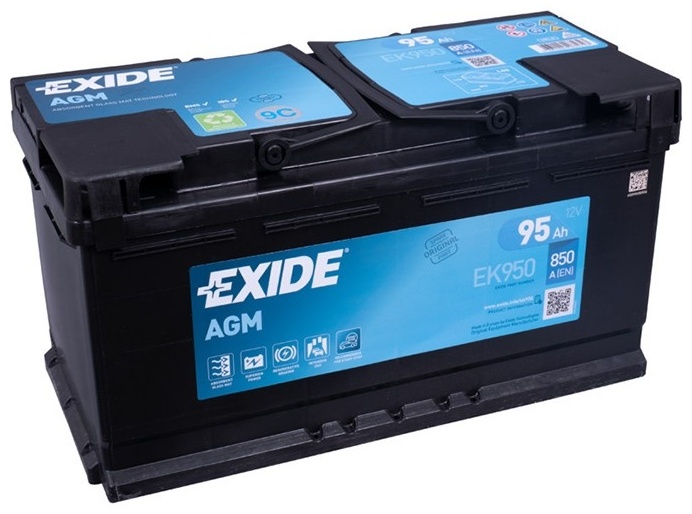 Купить Аккумулятор EXIDE EK950 AGM 95 Ач обратная в Алматы – Магазин на ...