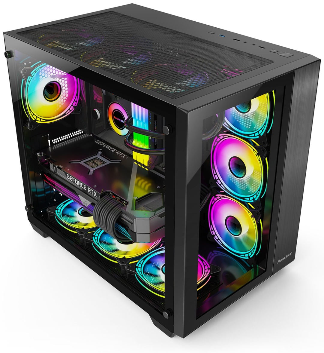 Купить Корпус HuntKey S980 Tornado черный в Алматы – Магазин на Kaspi.kz