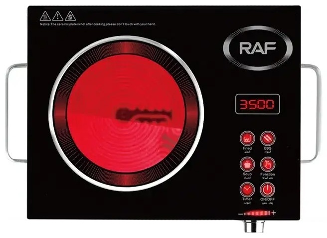 Купить Настольная плита RAF R.8019 черный в Алматы – Магазин на Kaspi.kz