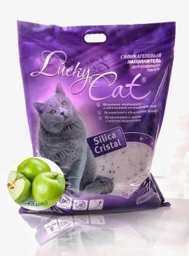 Купить Наполнитель Lucky Cat яблоко впитывающий 11 л в Алматы – Магазин ...