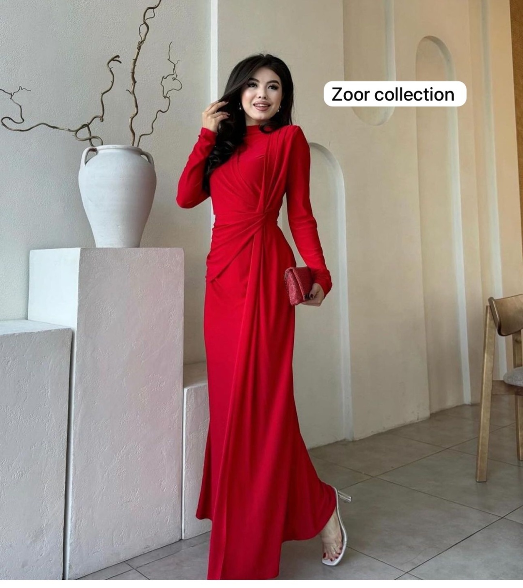 Купить Вечернее платье NUR @65@ красный 42 в Алматы – Магазин на Kaspi.kz