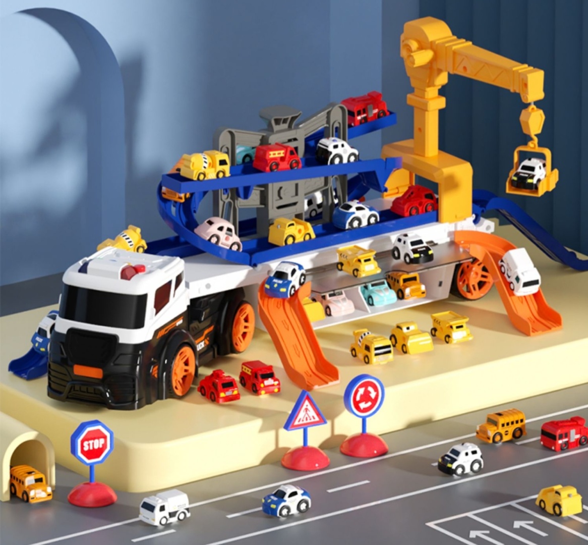 Купить GameMill Entertainment 10 машинок, подвесная башня, трек ...