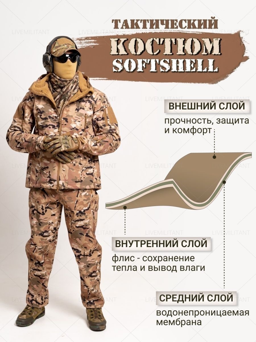 Купить AlphaTEX Softshell песочный 52 в Алматы – Магазин на Kaspi.kz