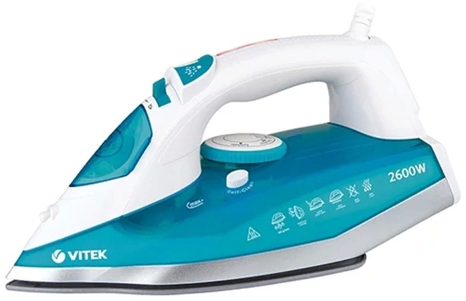Купить Утюг Vitek VT-8320 голубой в кредит в Алматы – Kaspi Магазин