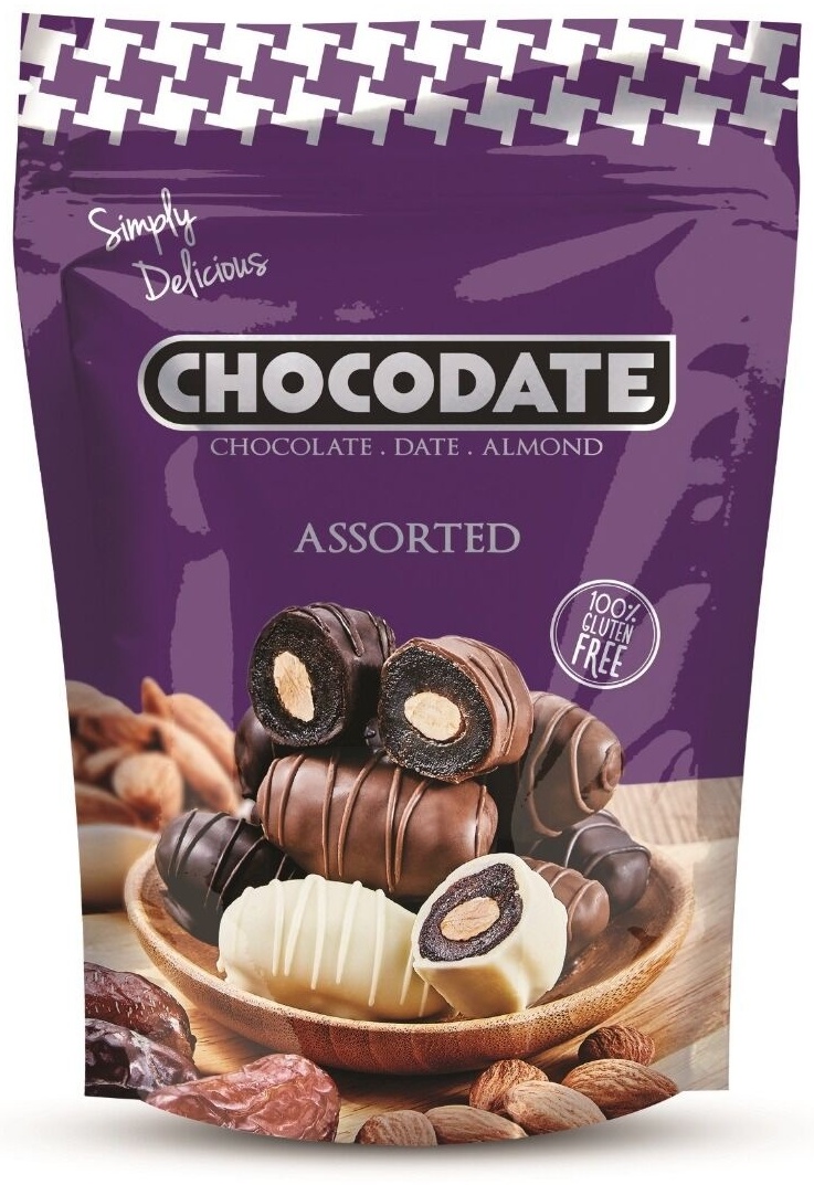 Купить Chocodate Финики с миндалём в шоколаде ассорти 100 г в Алматы ...