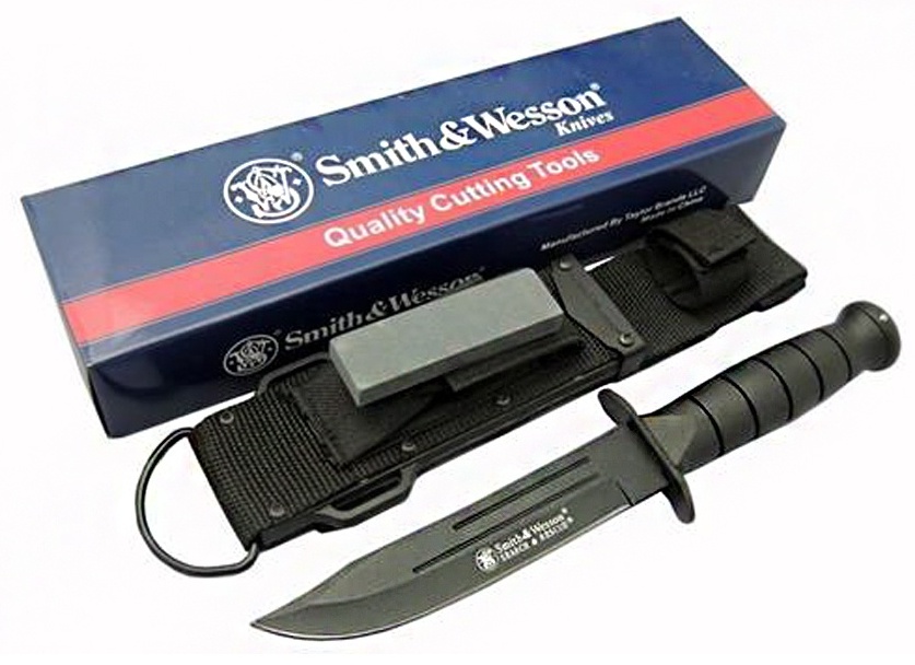 Купить Нож Smith & Wesson R2B черный в кредит в Алматы – Kaspi Магазин