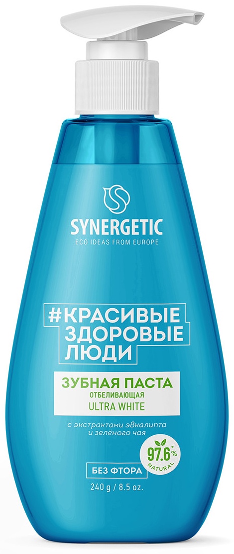 Купить Synergetic зубная паста Ultra White 240 г в Алматы – Магазин на Kaspi.kz