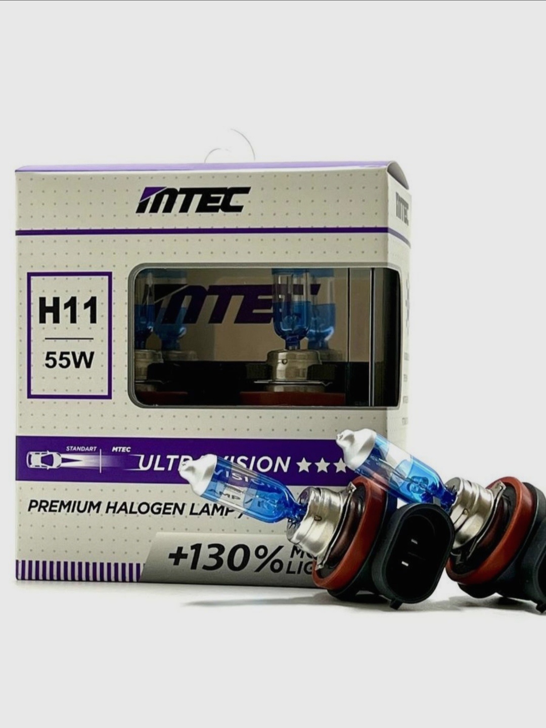 Купить Mtec MTEC H11 12V 55W +130% BOX галогенная H11, 2 шт в Алматы – Магазин на Kaspi.kz