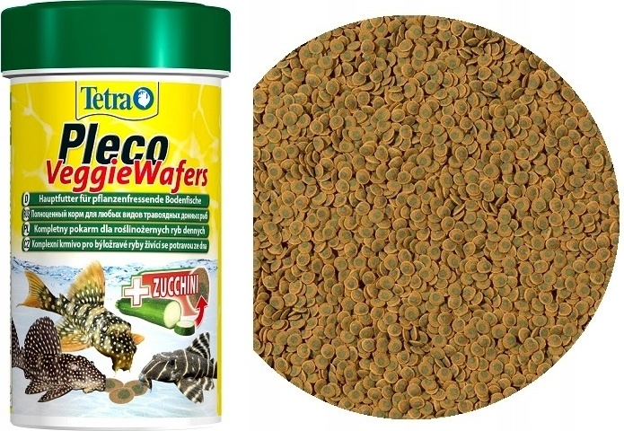 Купить Корм Tetra Pleco Veggie Wafers для травоядных донных рыб 200 г в ...