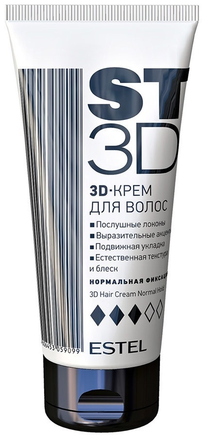 Купить ESTEL PROFESSIONAL ST 3D крем-воск средняя фиксация 100 мл в Алматы – Магазин на Kaspi.kz