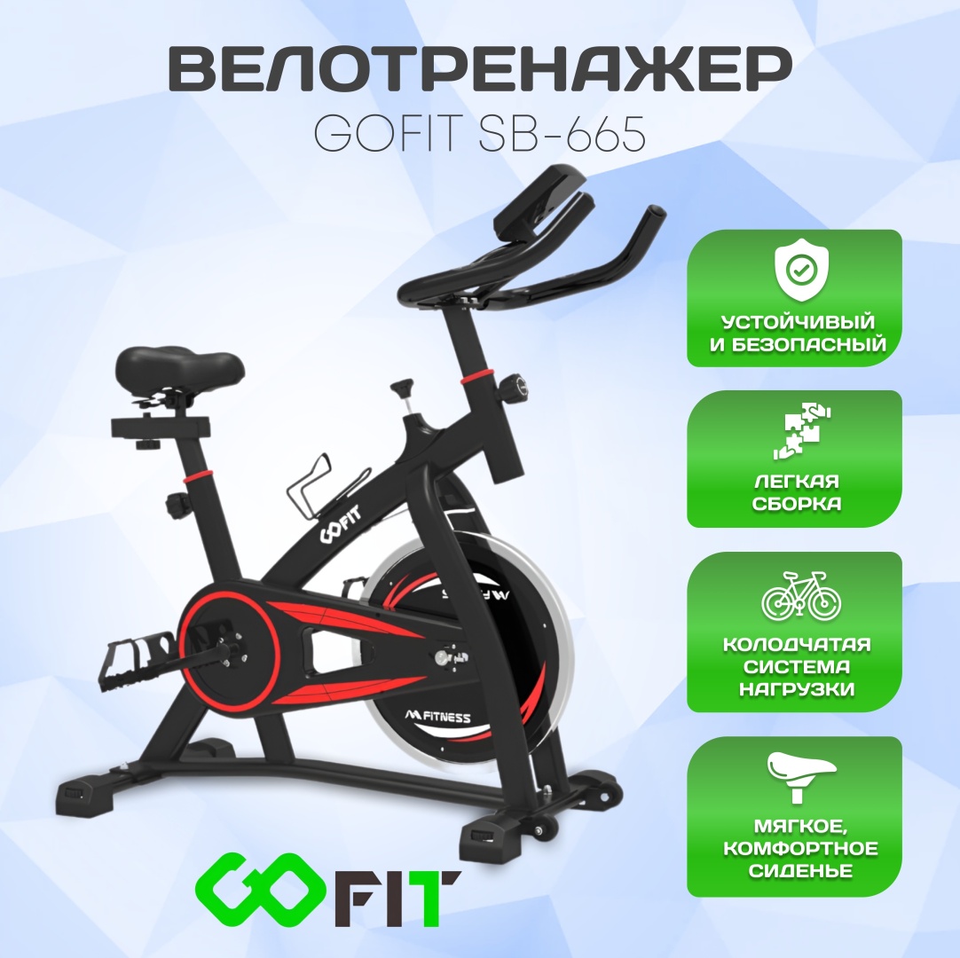 Купить Велотренажер GOFIT Spin Bike SB-665 вертикальный в Алматы ...