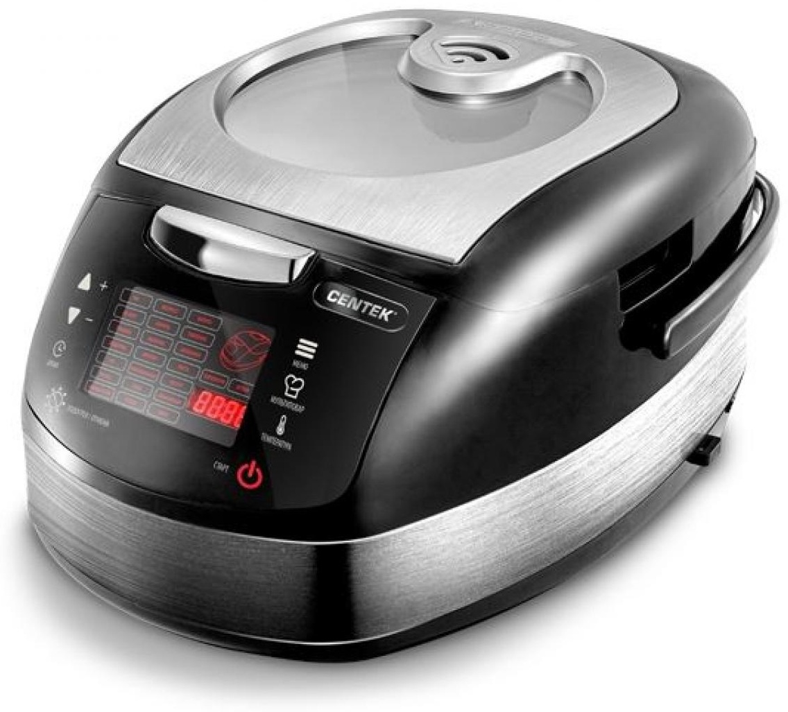 Купить Мультиварка CENTEK Ceramic CT-1472 черный, серебристый в Алматы ...