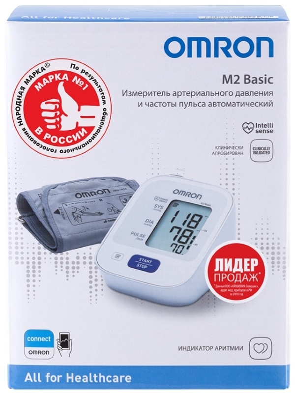 Купить Тонометр Omron Omron М2 Basic HEM-7121-RU автоматический на плечо в Алматы – Магазин на ...