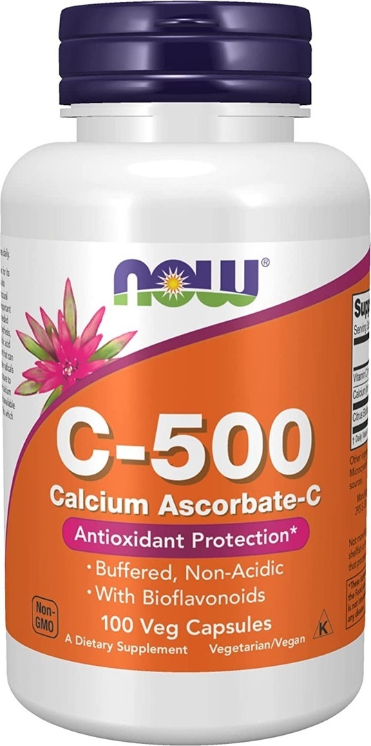Купить NOW C-500 Calcium Ascorbat-C капсулы 100 шт в кредит в Алматы – Kaspi Магазин