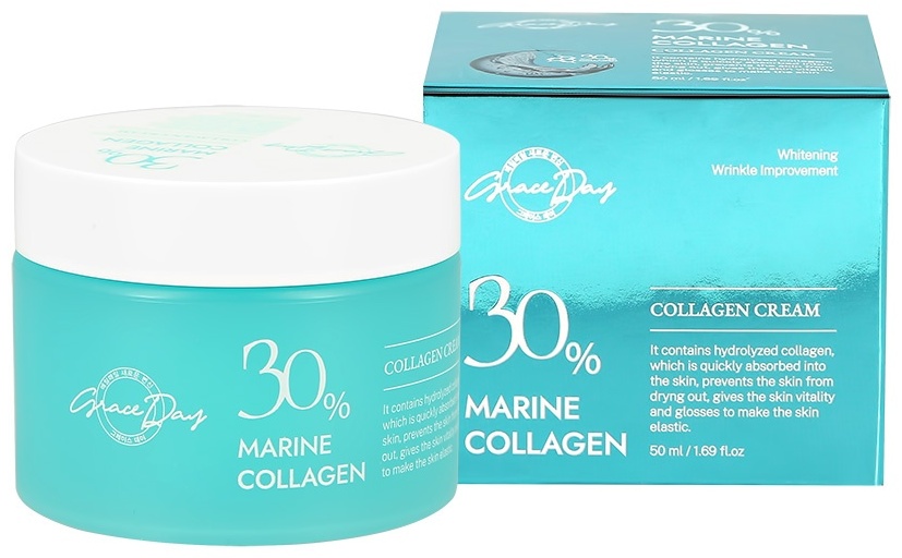Купить Grace Day крем 30% Marine Collagen Cream для лица 50 мл в кредит в Алматы – Kaspi Магазин