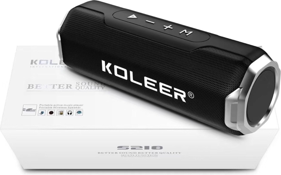 Купить Портативная колонка Koleer S218 черный в кредит в Алматы – Kaspi ...