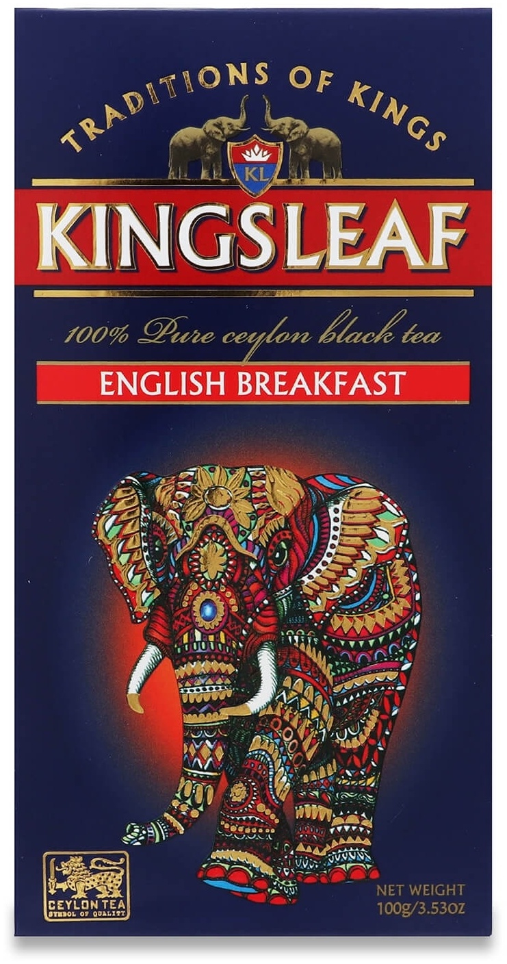 Купить Чай Kingsleaf English Breakfast черный листовой в коробке 100 г ...