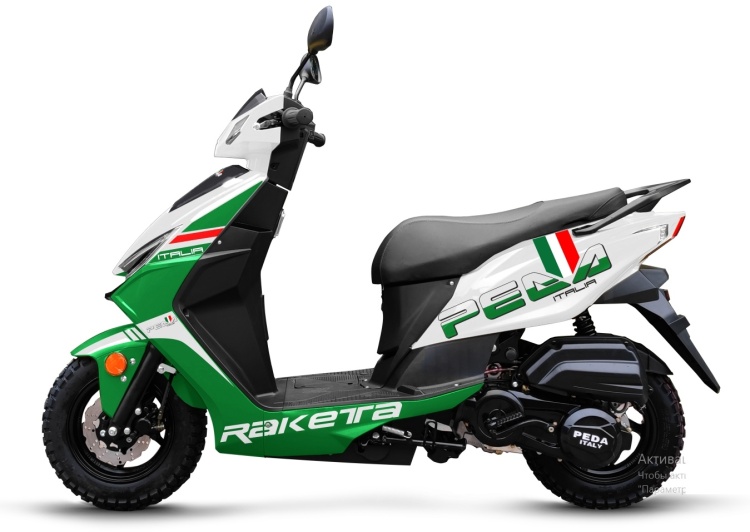 Купить Скутер Peda Raketa 125S зеленый в кредит в Алматы – Kaspi Магазин