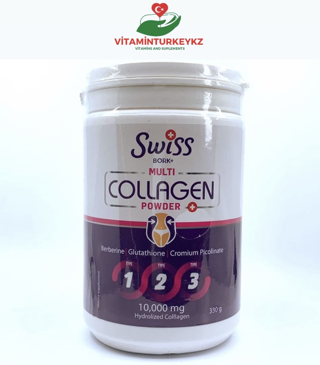 Купить Swiss Bork Multi Collagen Powder 1-2-3 tip порошок 300 в Алматы ...
