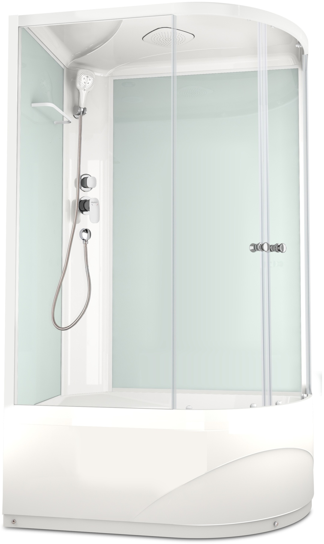 Купить Душевая кабина Kabinka Kz Delight Slim 128 L 120х80 см высокий
