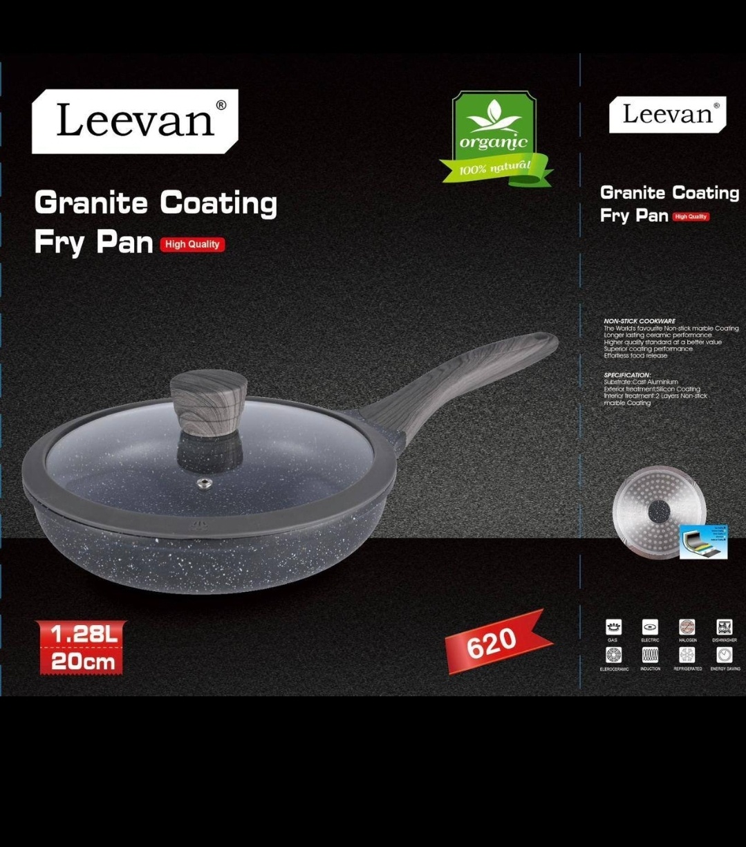 Купить Сковорода универсальная Leevan Lv-620 20, алюминий в Алматы ...