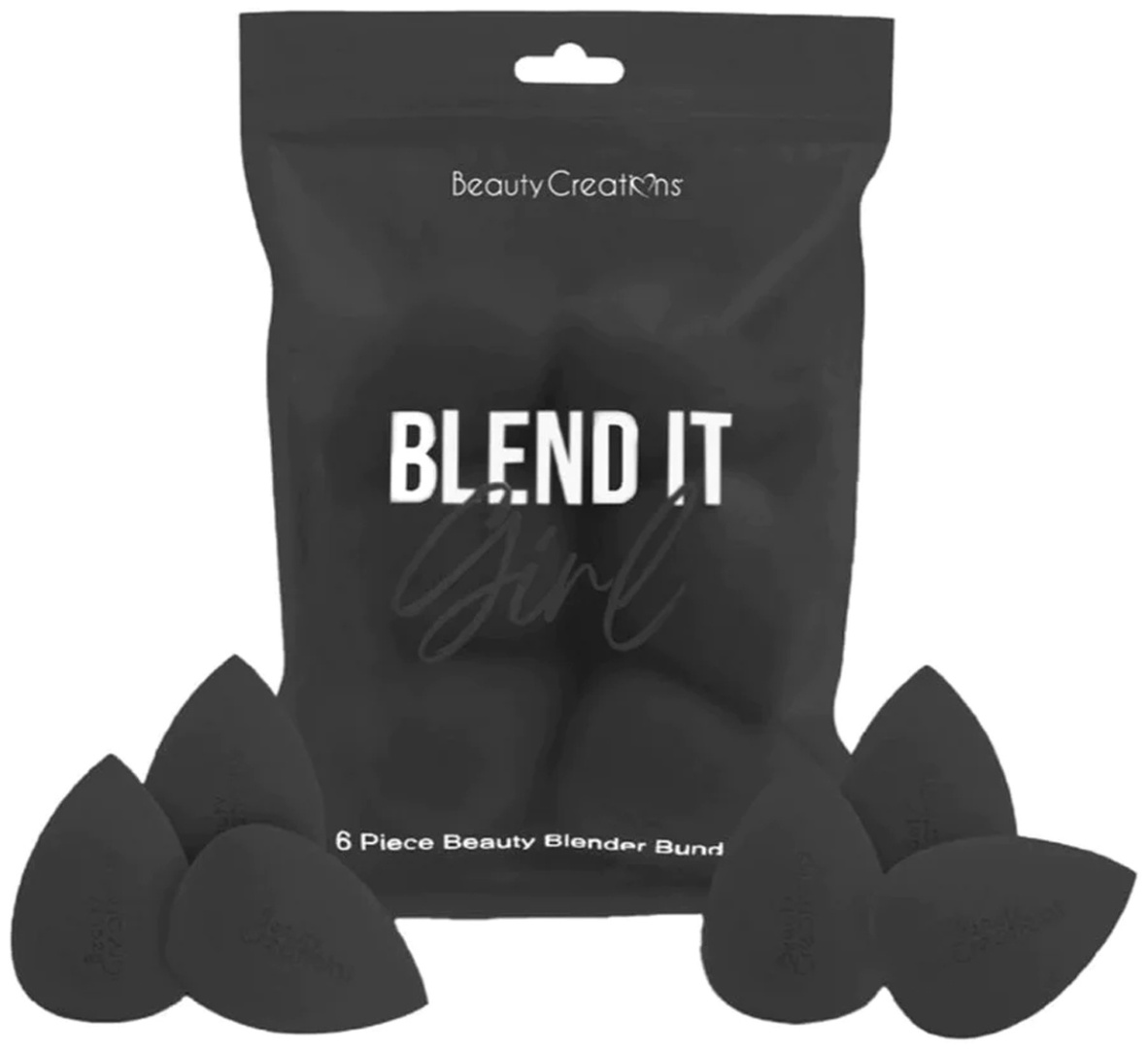 Купить Beauty Creations спонж капля Blend It Girl Black нейлон 6 шт в Алматы – Магазин на Kaspi.kz