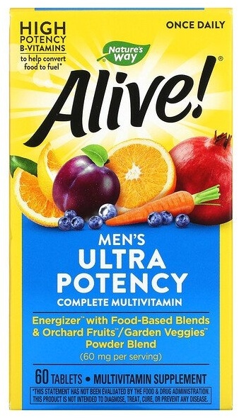 Купить Nature's Way мультивитамины Alive! Men's Ultra Potency Complete ...