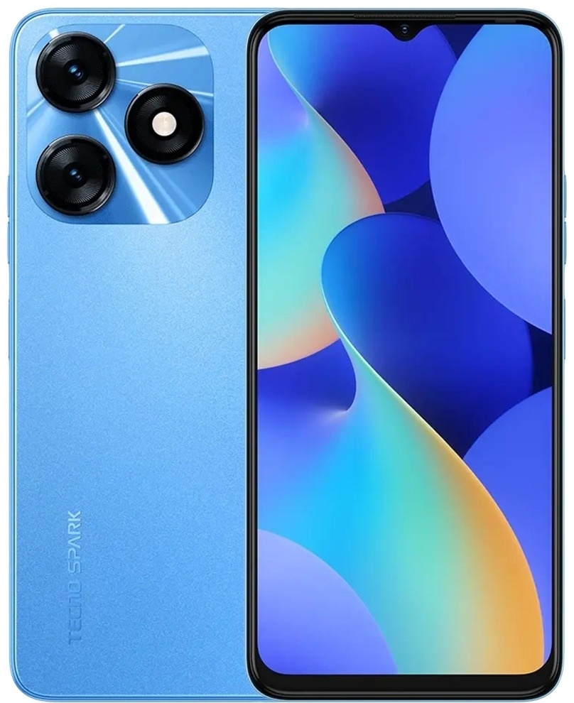 Купить Смартфон Tecno Spark 10 4 ГБ 128 ГБ голубой в кредит в Алматы