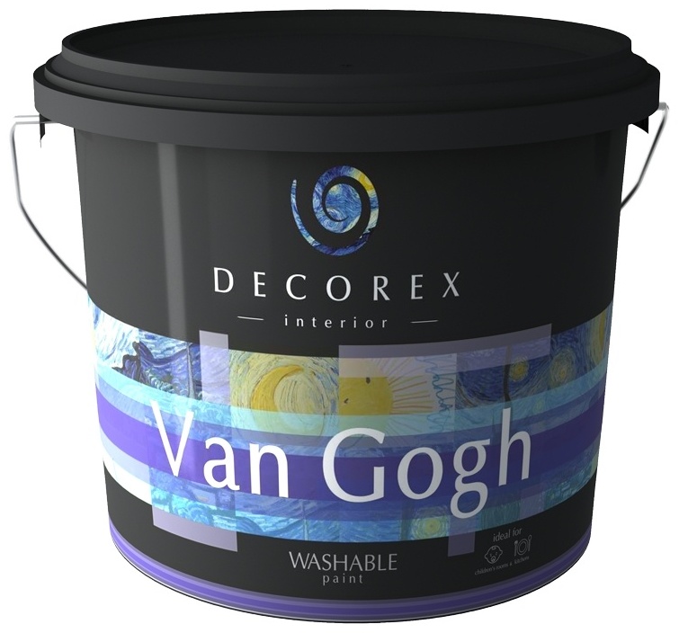 Купить Краска Decorex водоэмульсионная VAN GOGH 1 кг, белый цвет в ...