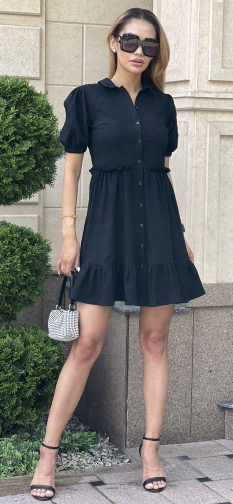 Купить Повседневное платье SofiCo SM2217-242 черный 44 в Алматы ...