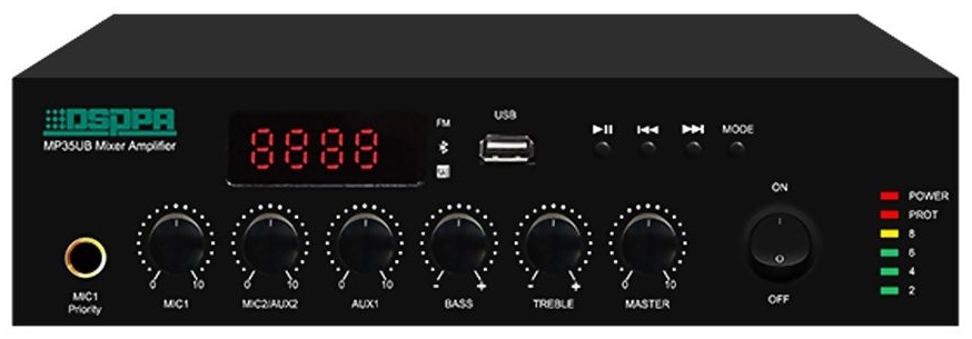 Купить Аудиоусилитель DSPPA MP60UB в Алматы – Магазин на Kaspi.kz