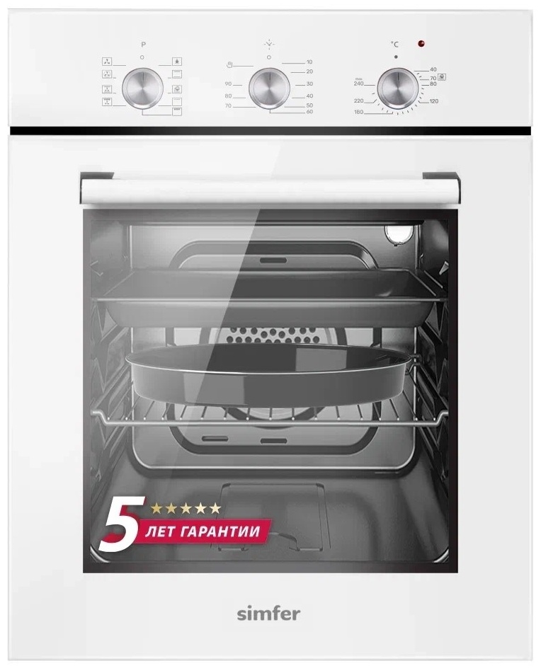 Купить Духовой шкаф Simfer B4EW19070 белый в кредит в Алматы – Kaspi Магазин