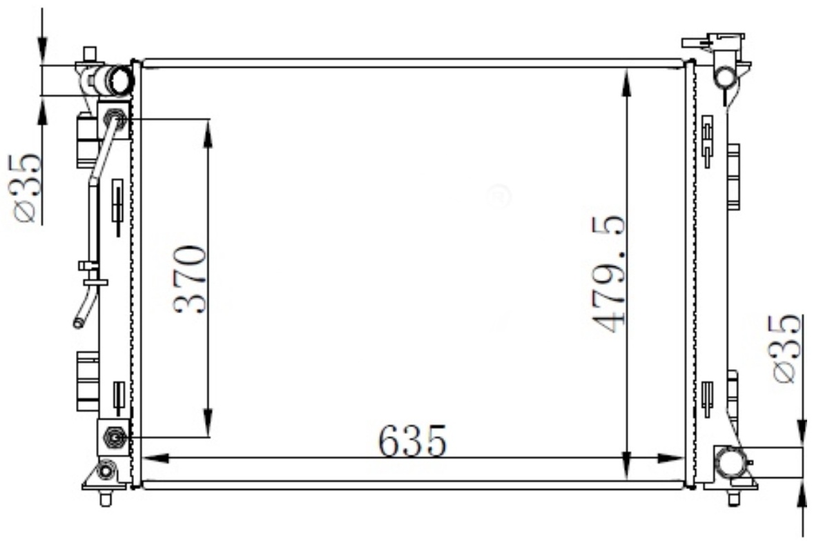 Купить Expert радиатор основной 25310-C2100 в Алматы – Магазин на Kaspi.kz