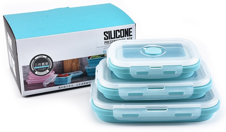 Купить Набор контейнеров Citrus SQ-878 3 шт, пластик, силикон в Алматы ...