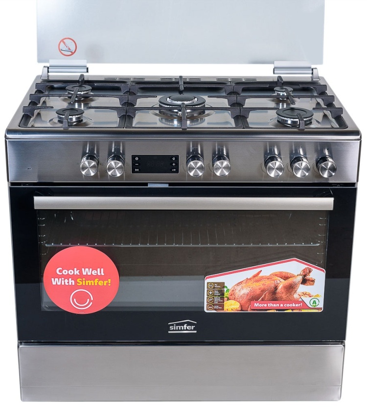 Купить Кухонная плита Simfer F9507 SEWGH стальной в кредит в Алматы – Kaspi Магазин